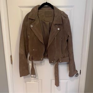 Blank NYC | Jackets & Coats | Nwot Blanknyc Genuine Suede Leather Moto Jacket In Tan Size Medium ...
